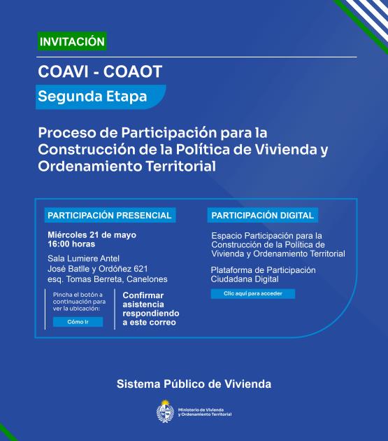 Segunda reunión de la COAVI y la COAOT | Ministerio de Vivienda y Ordenamiento Territorial
